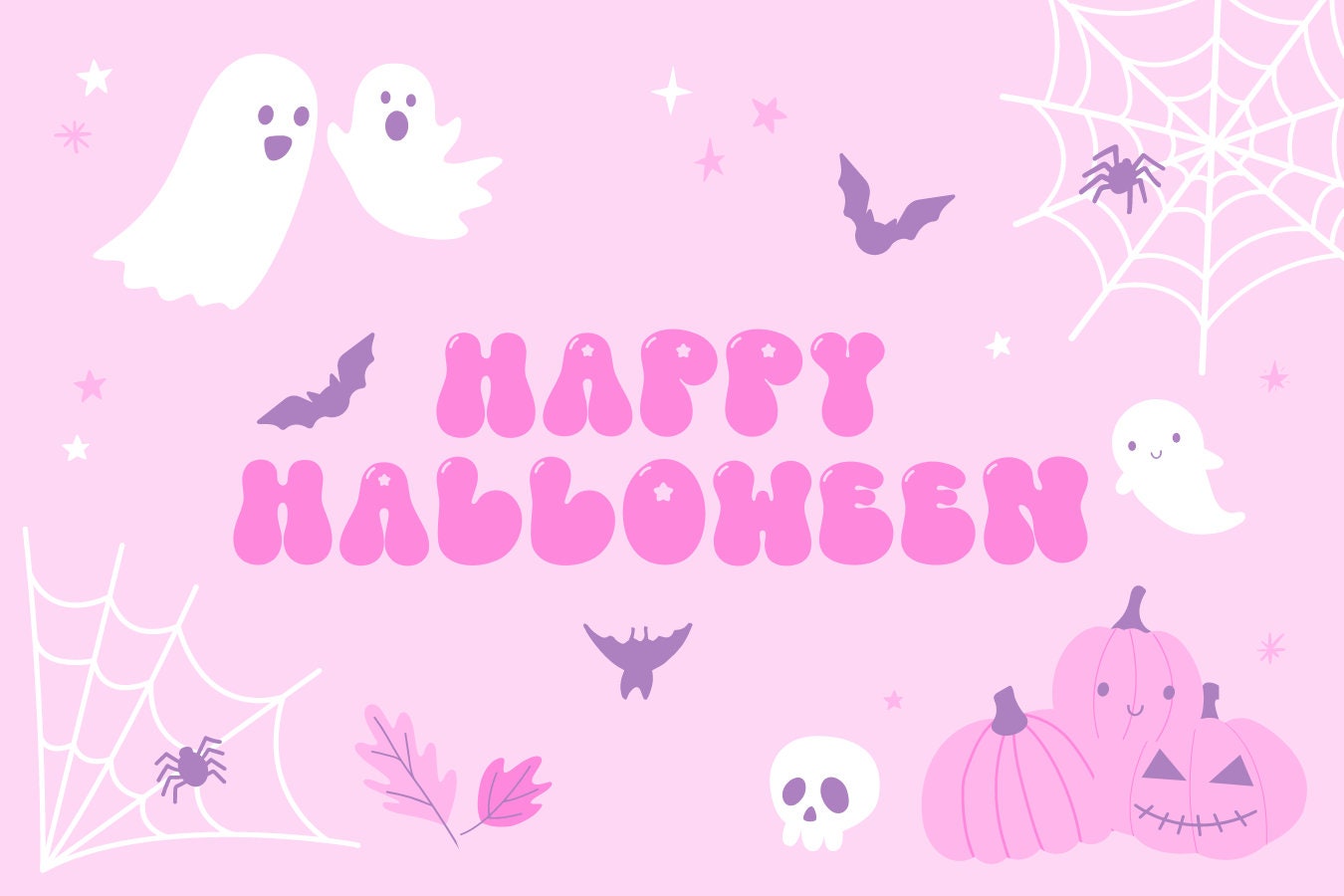 Kawaii Ghost Font, Pastel Goth Font, Creepy Cute Font, Halloween Goovy ...