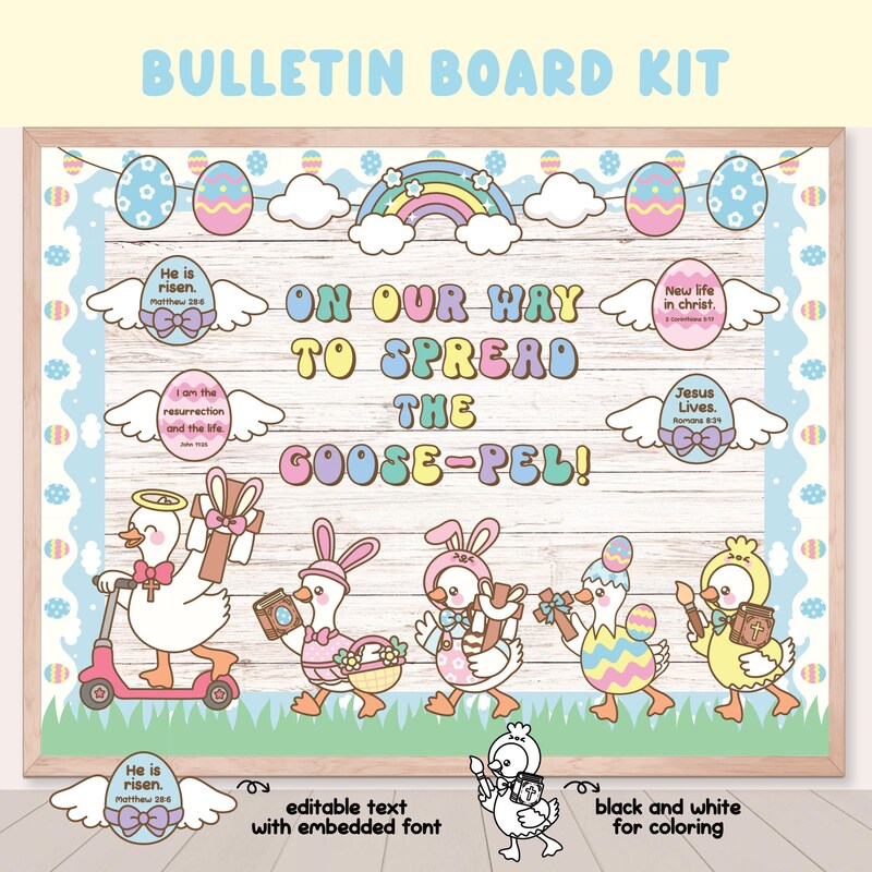 Spring Christian Bulletin Board Ideas - Etsy