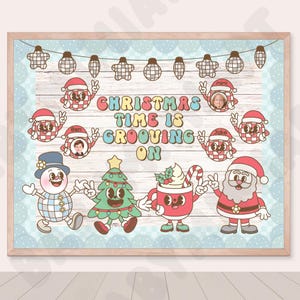 Groovy Retro Christmas Bulletin Board Kit, Groovy and Bright Disco Ball ...
