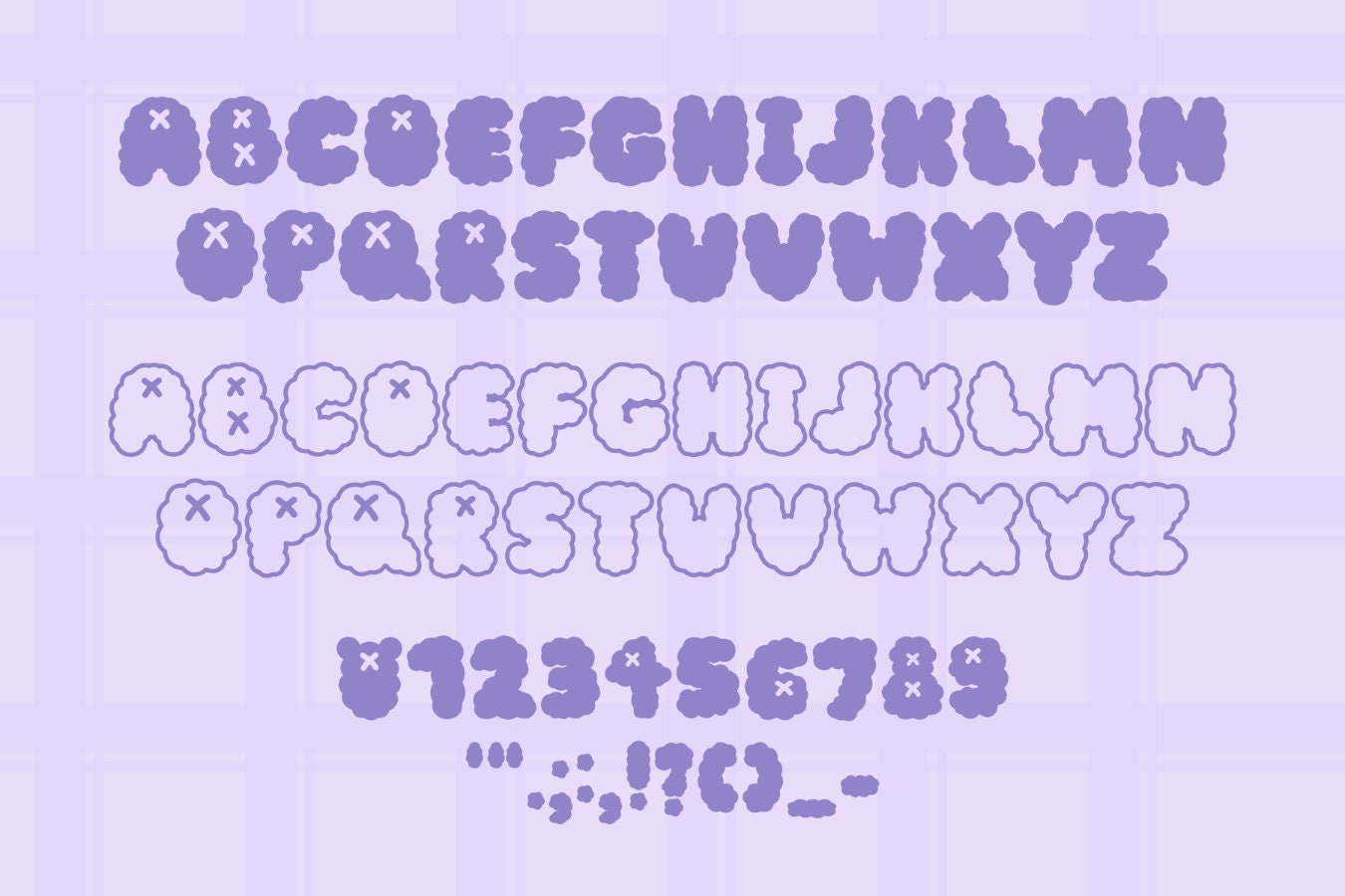 Spooky Bear Font, Pastel Goth Font, Creepy Cute Font, Kawaii Halloween ...