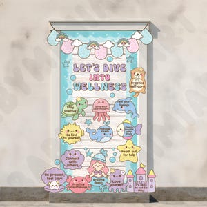 Summer Mental Health Bulletin Board, May Ocean Under the Sea Wellness ...