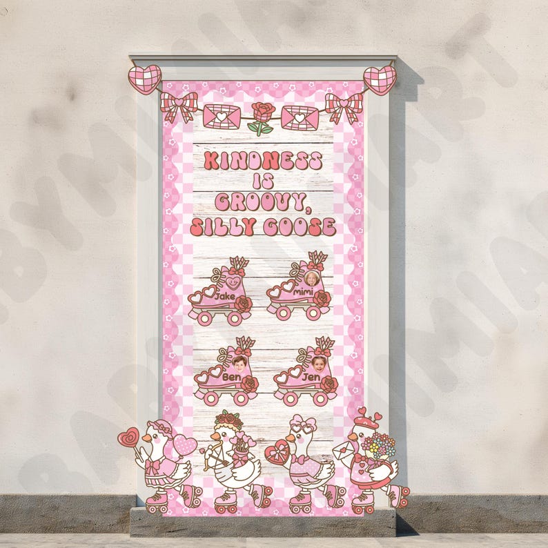 Groovy Silly Goose Valentines Day Kindness Bulletin Board Kit: February ...