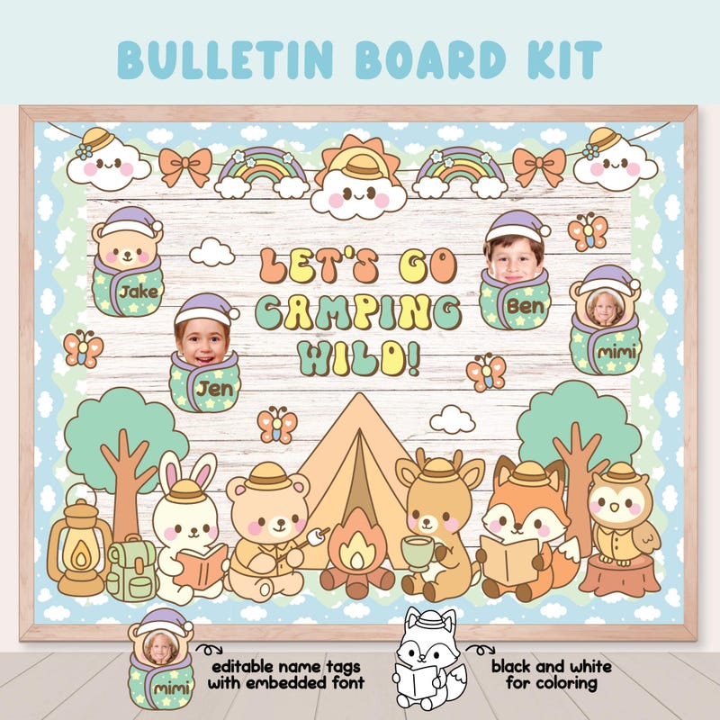 Camping Bulletin Board - Etsy