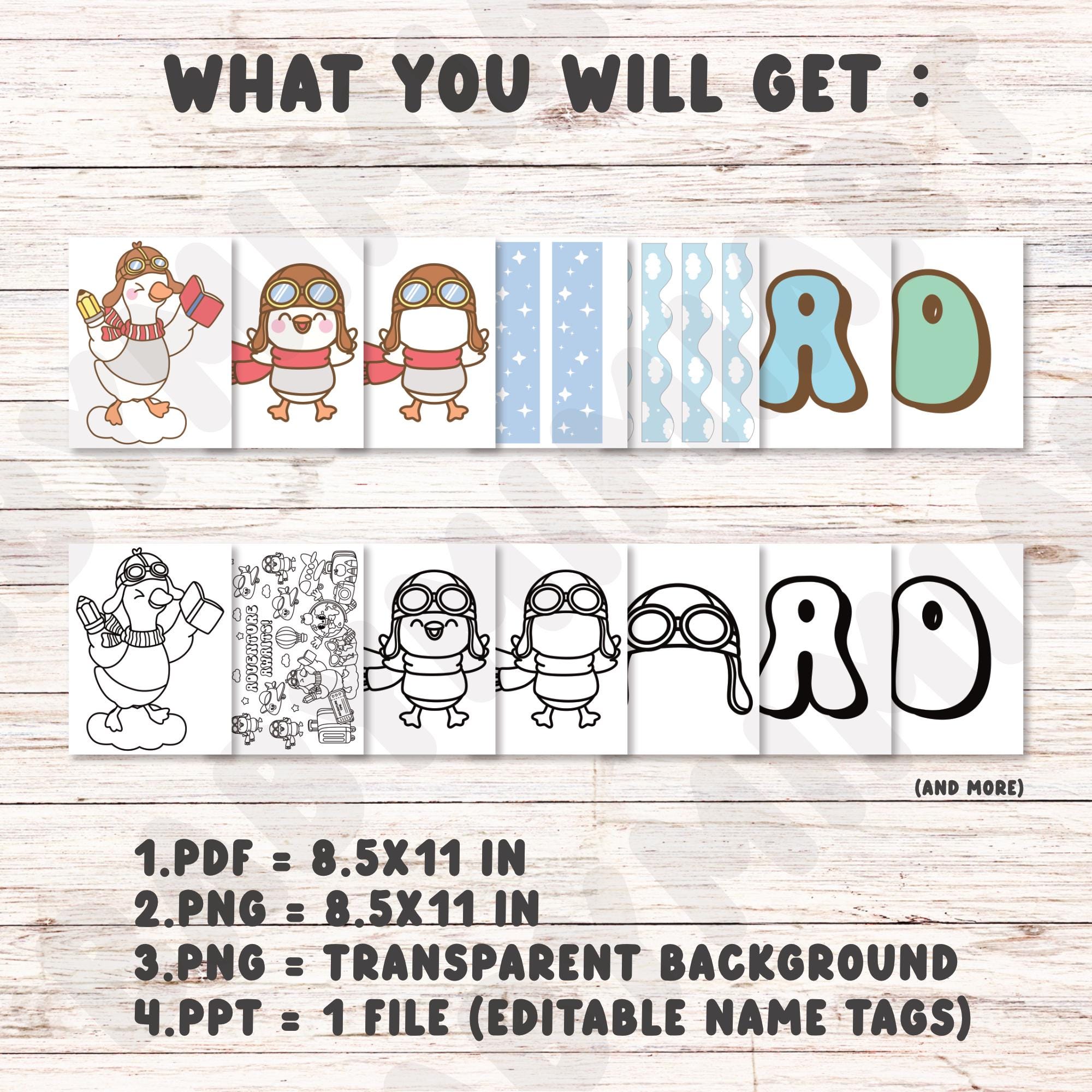 Back to School Silly Goose Travel Bulletin Board, Adventure Awaits ...