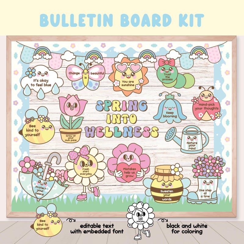 Spring Wellness Board - Etsy