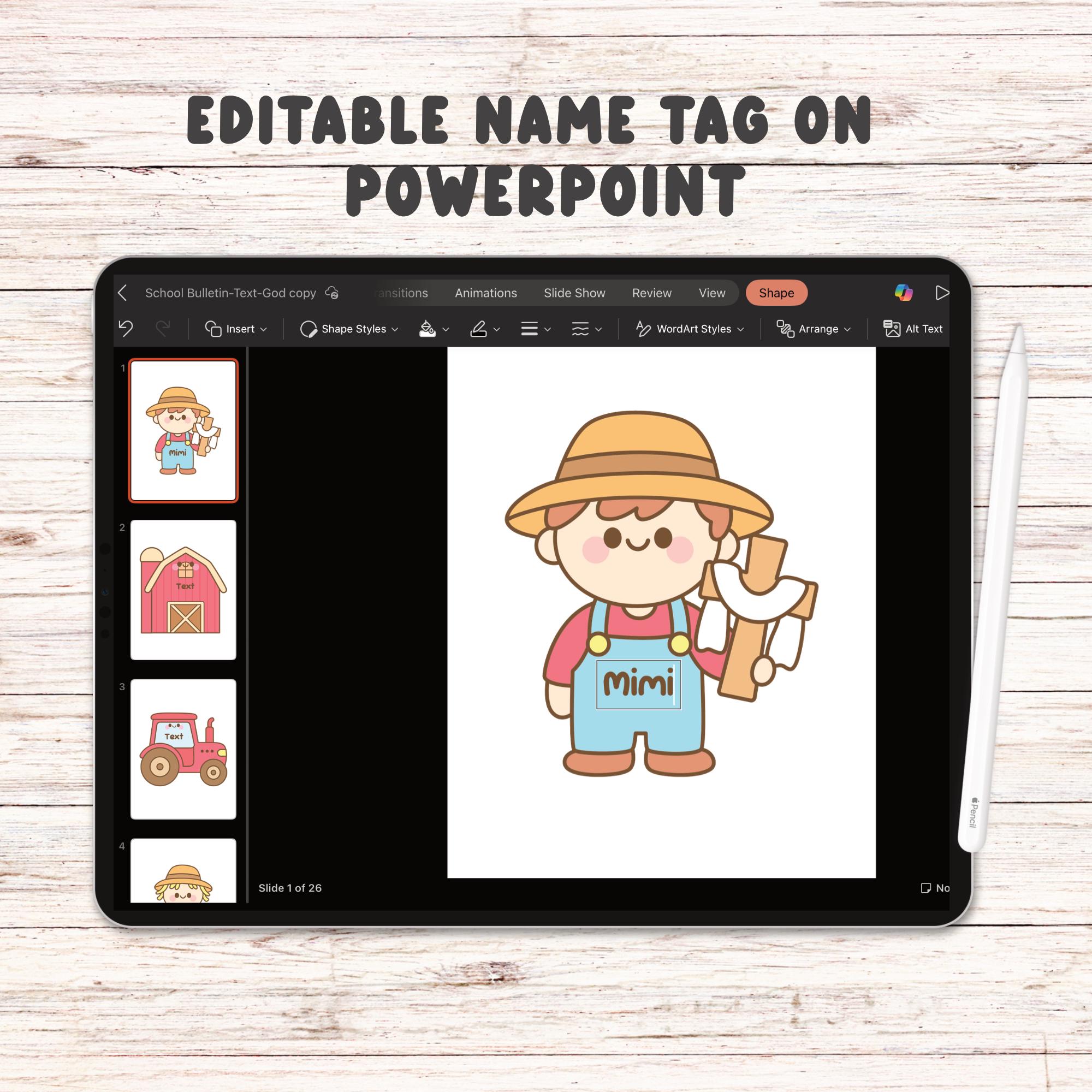 Christian Religious Back to School Farm Bulletin Board, God Says You ...