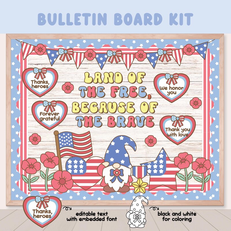 Memorial Day Bulletin Board - Etsy