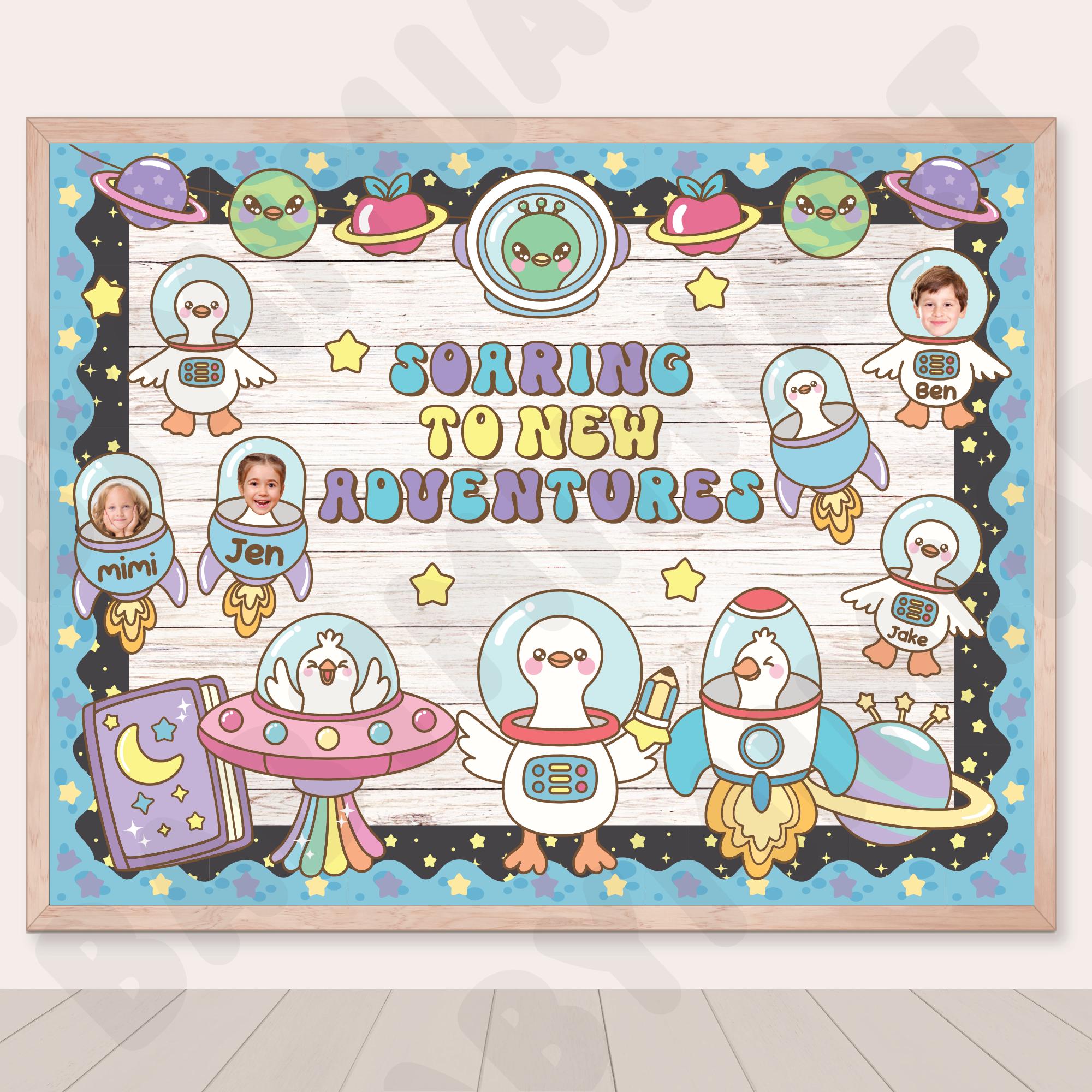 Outer Space Silly Goose Bulletin Board, Out of This World, August ...