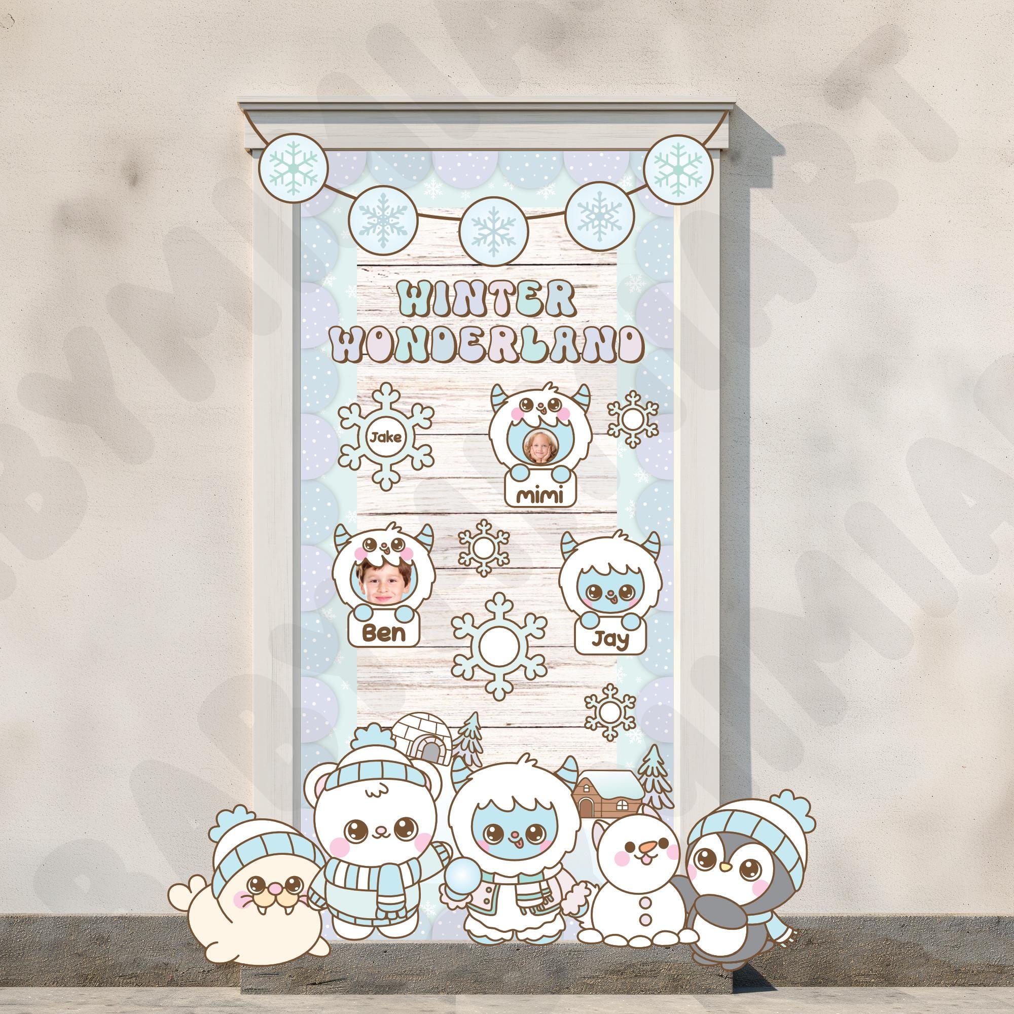 Arctic Animal Bulletin Board, Winter Wonderland, Winter Snow Yeti ...