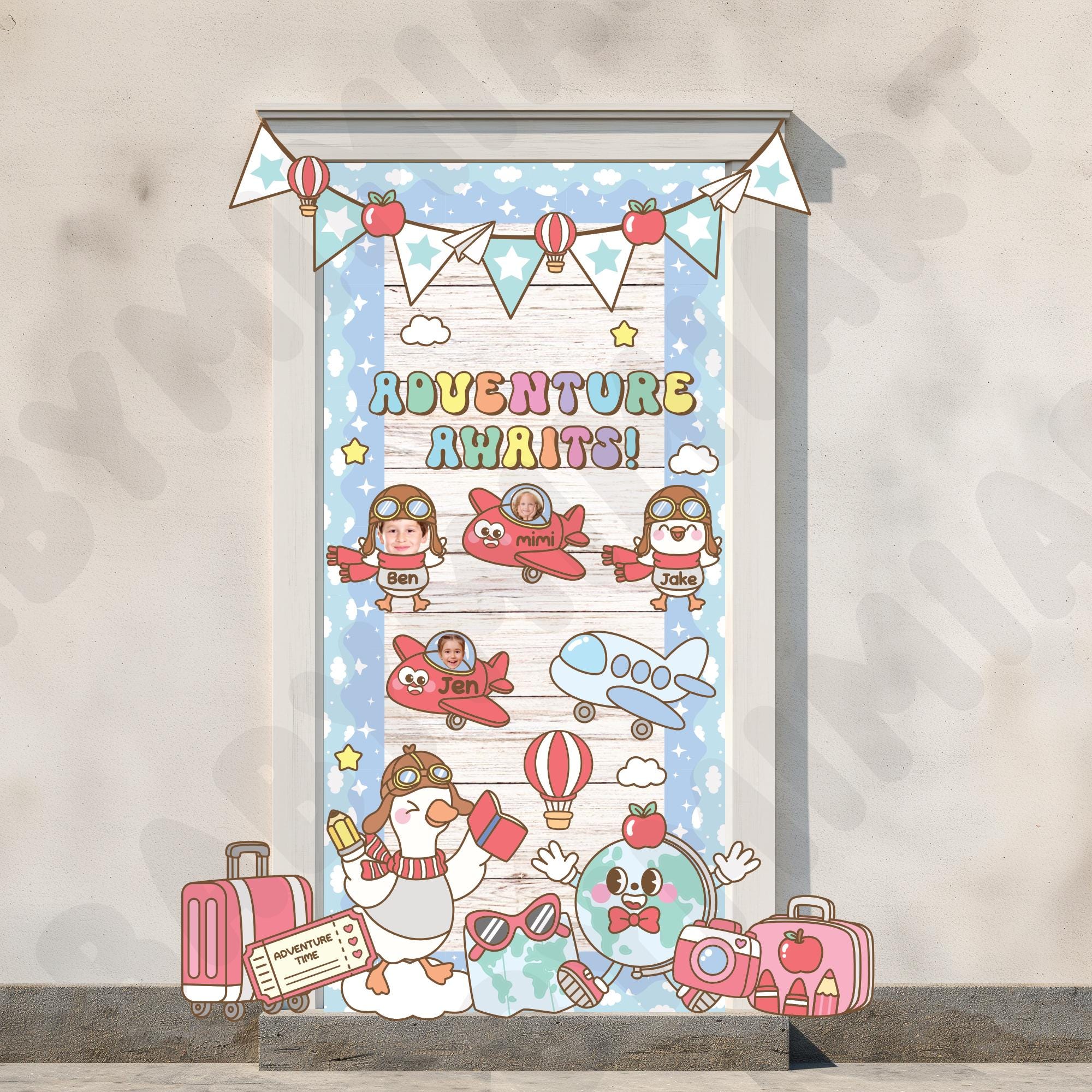 Back to School Silly Goose Travel Bulletin Board, Adventure Awaits ...