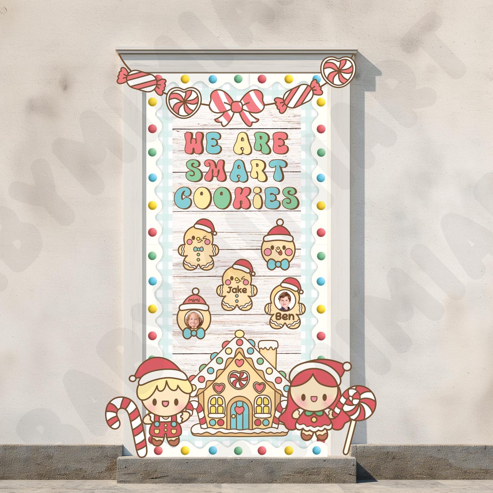 Christmas Ginger Bread Bulletin Board Kit, We Are Smart Cookies, Pastel ...