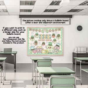 Groovy Retro St Patricks Day Bulletin Board, Retro Shamrock Clovers ...