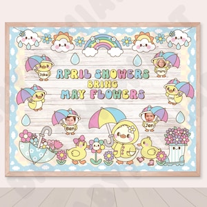 Groovy Spring Duckling Bulletin Board, Quack Spring is Back, April ...