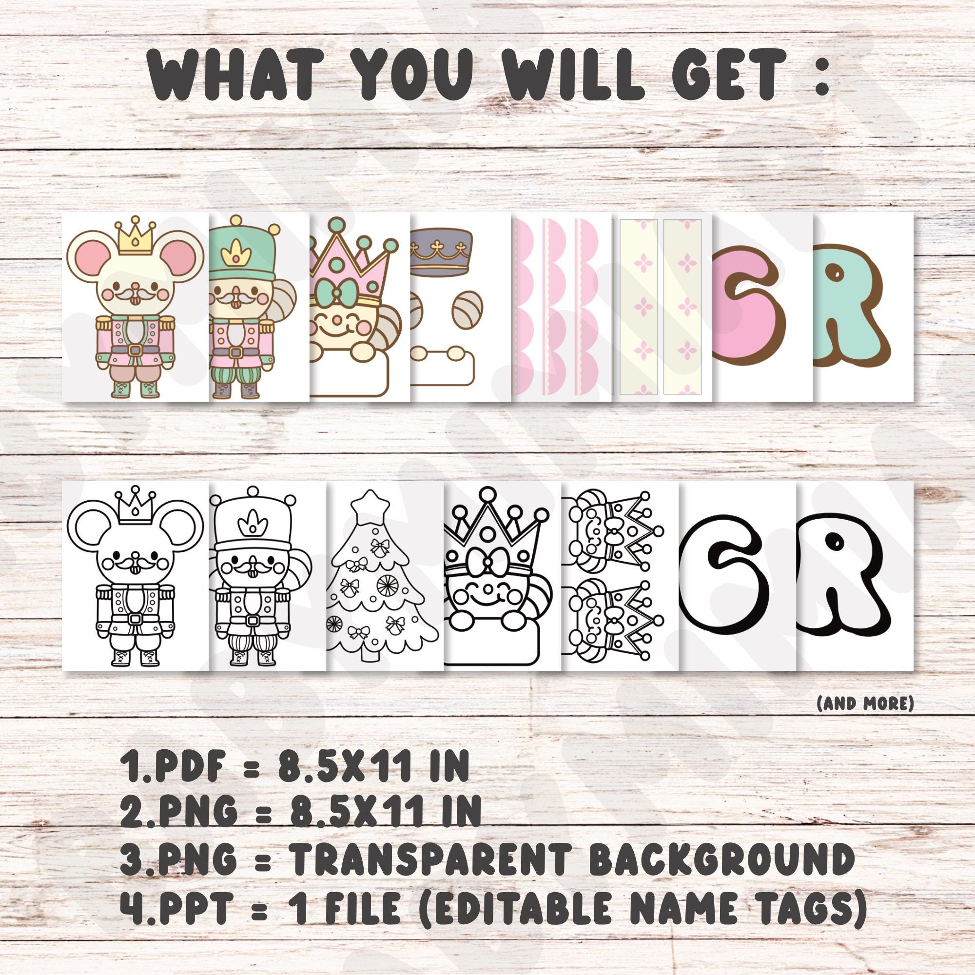 Nutcracker Bulletin Board Kit, Merry and Bright, Pink Mint Christmas ...