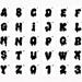 120 Creepy Kawaii Dripping Letter Procreate Stamps, Alphabet Procreate ...