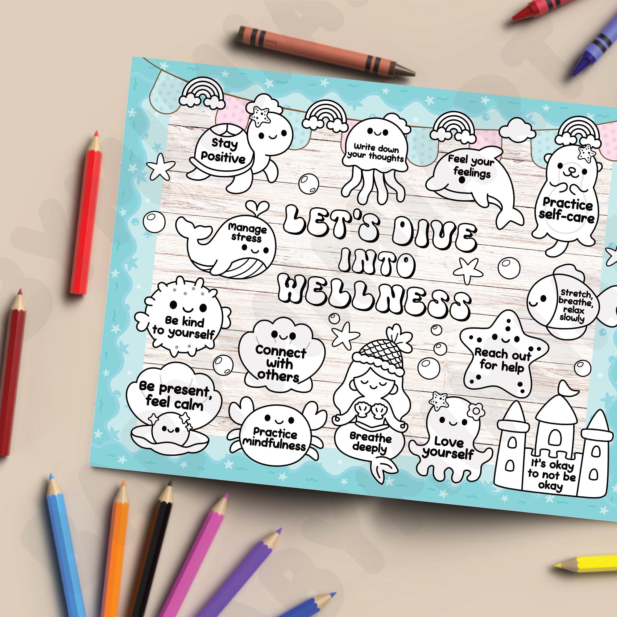 Summer Mental Health Bulletin Board, May Ocean Under the Sea Wellness ...