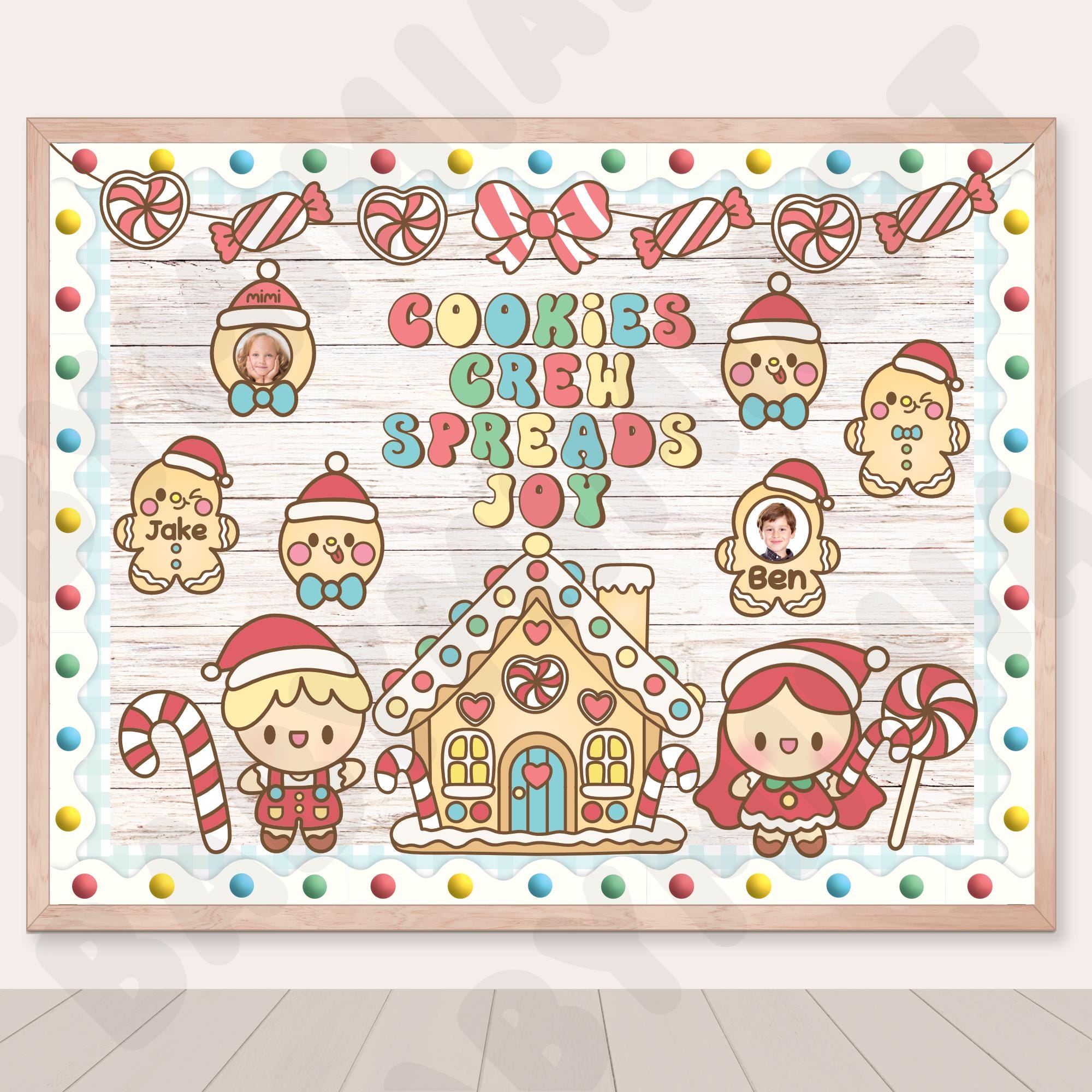 Christmas Ginger Bread Bulletin Board Kit, We Are Smart Cookies, Pastel ...