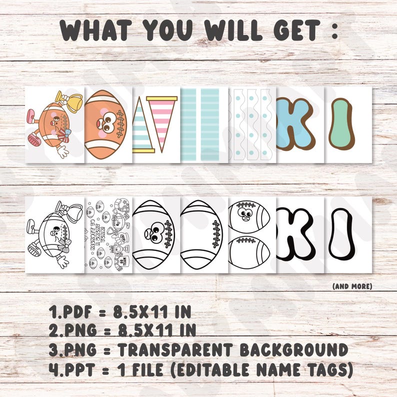 Groovy Retro Football Back to School Bulletin Board, Groovy Varsity ...