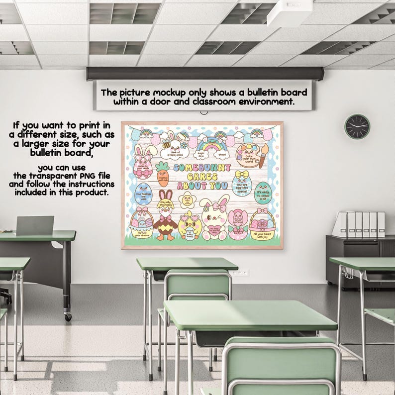 Easter Spring Mental Health SEL Bulletin Board, April May Door Decor ...