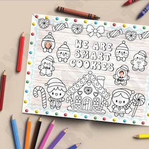 Christmas Ginger Bread Bulletin Board Kit, We Are Smart Cookies, Pastel ...