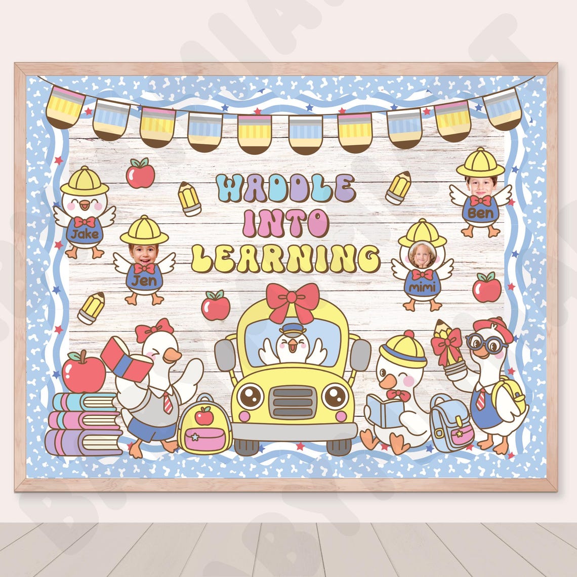 Back to School Goose Bulletin Board, Silly Goose Crew August Classroom ...