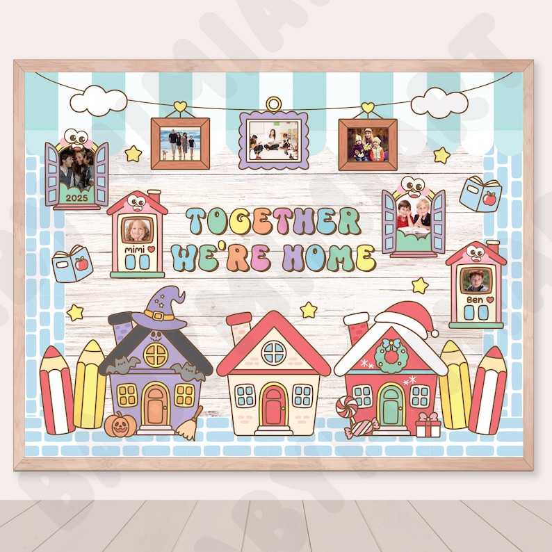 Back to School Family Bulletin Board, Our Class is Family, August Home ...