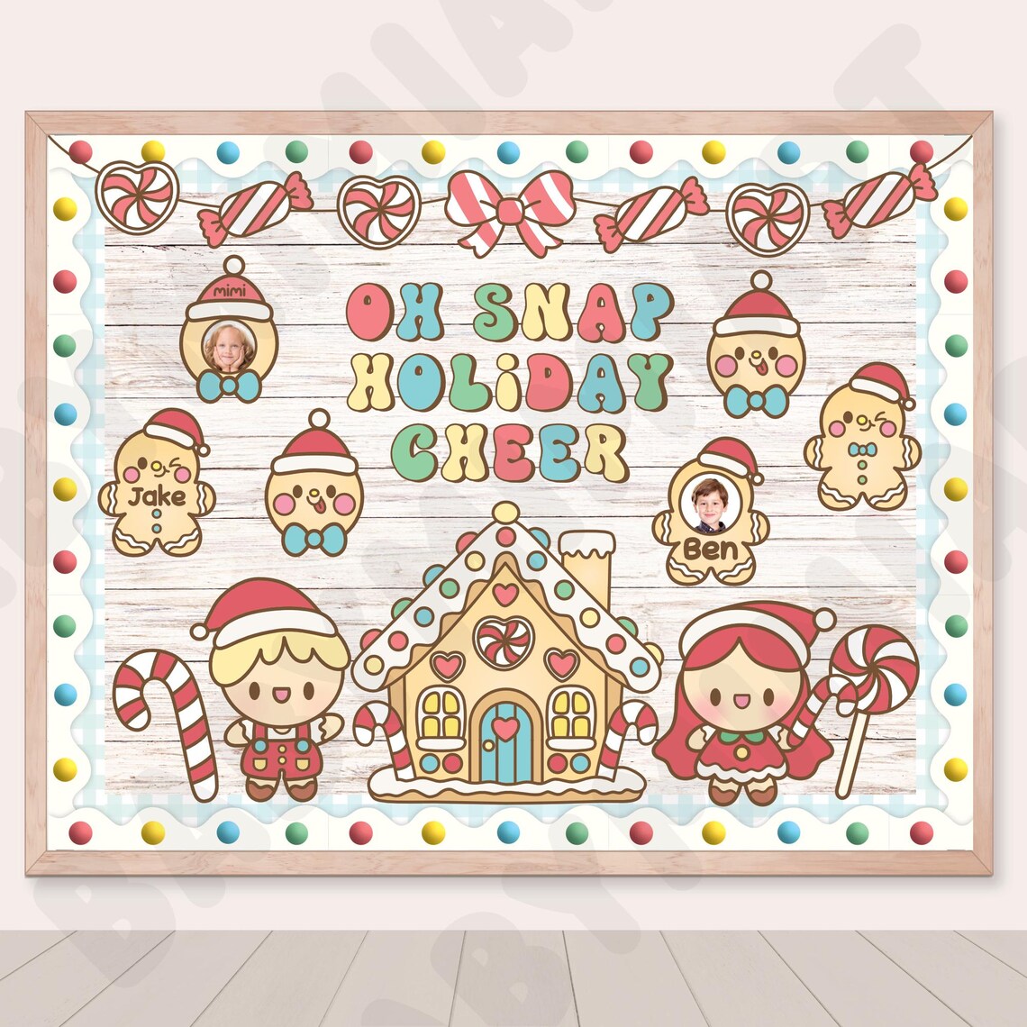 Christmas Ginger Bread Bulletin Board Kit, We Are Smart Cookies, Pastel ...