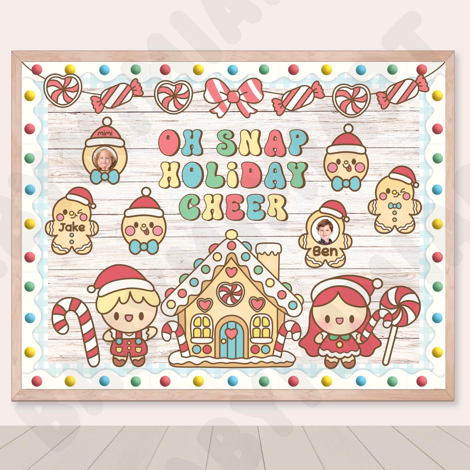 Christmas Ginger Bread Bulletin Board Kit, We Are Smart Cookies, Pastel ...