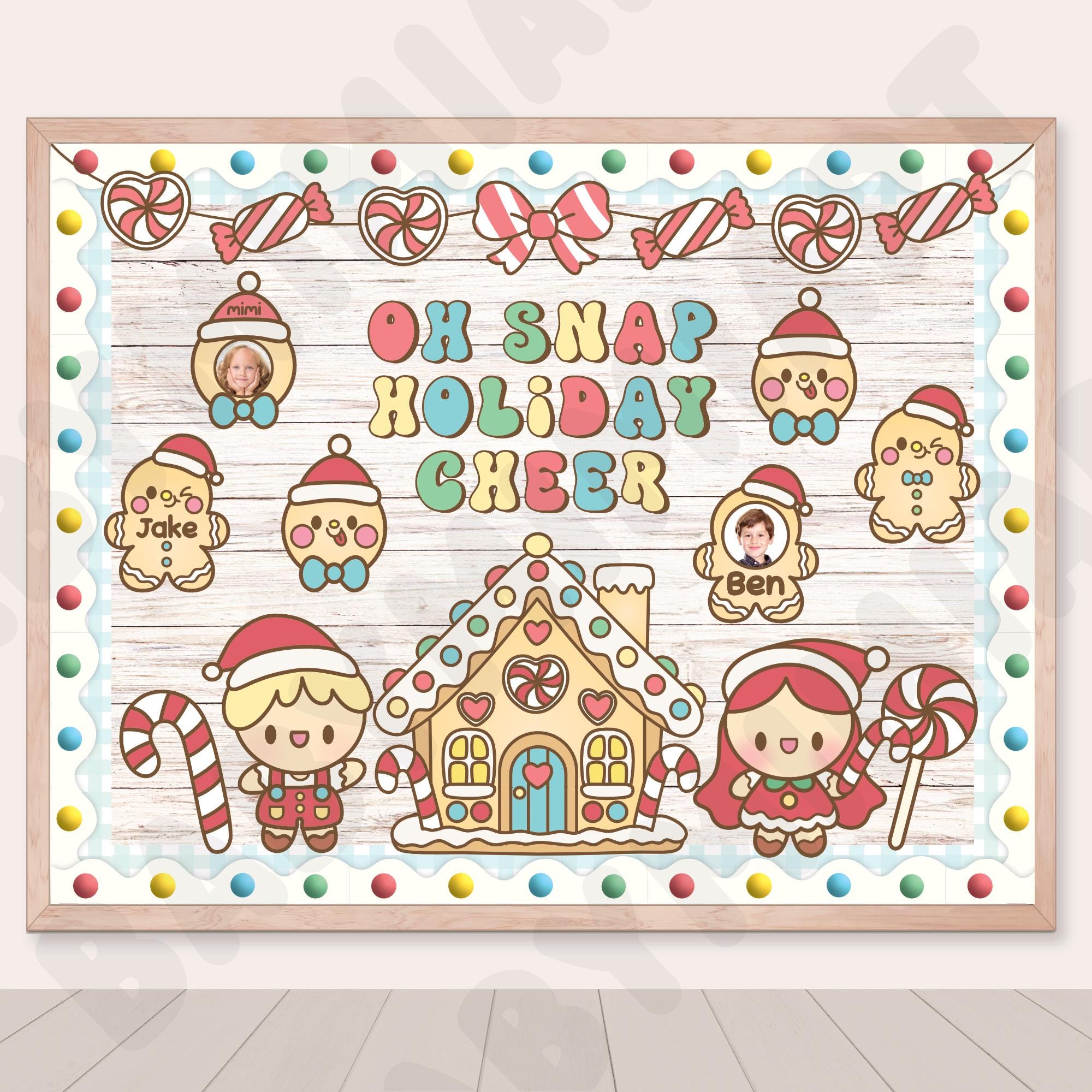 Christmas Ginger Bread Bulletin Board Kit, We Are Smart Cookies, Pastel ...