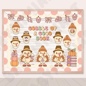 Groovy Retro Thanksgiving Bulletin Board Kit, Thankful My Little ...