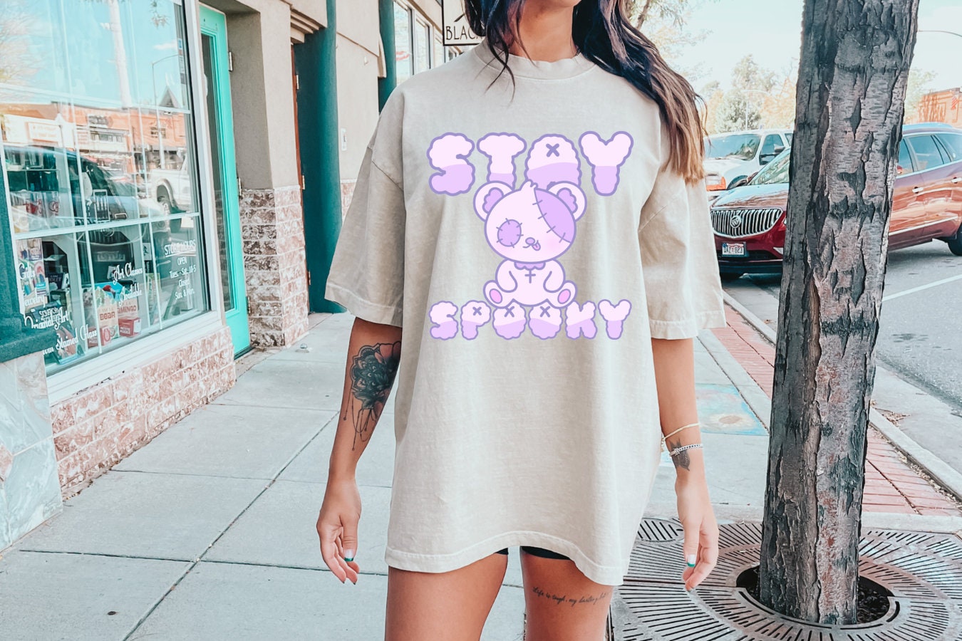 Spooky Bear Font, Pastel Goth Font, Creepy Cute Font, Kawaii Halloween ...