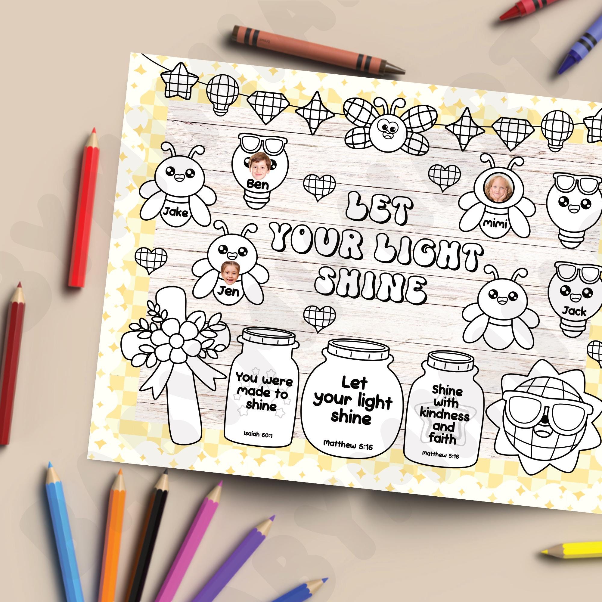 Let Your Light Shine Bulletin Board, Disco Ball Light Bulb Shine Bright ...