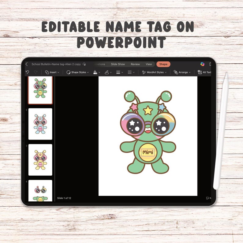 Outer Space Alien Bulletin Board Kit: School Door Decor (editable Name ...