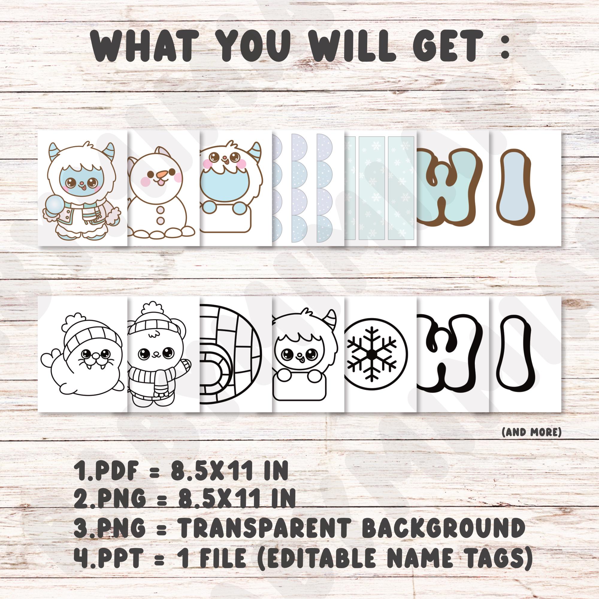 Arctic Animal Bulletin Board, Winter Wonderland, Winter Snow Yeti ...