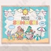 Summer Bulletin Board Kit, Summer Craft Clipart, Summer Door Decoration ...