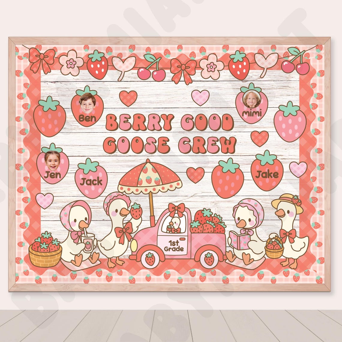 Summer Goose Bulletin Board, May June End of Year Door Decor, Our Class ...