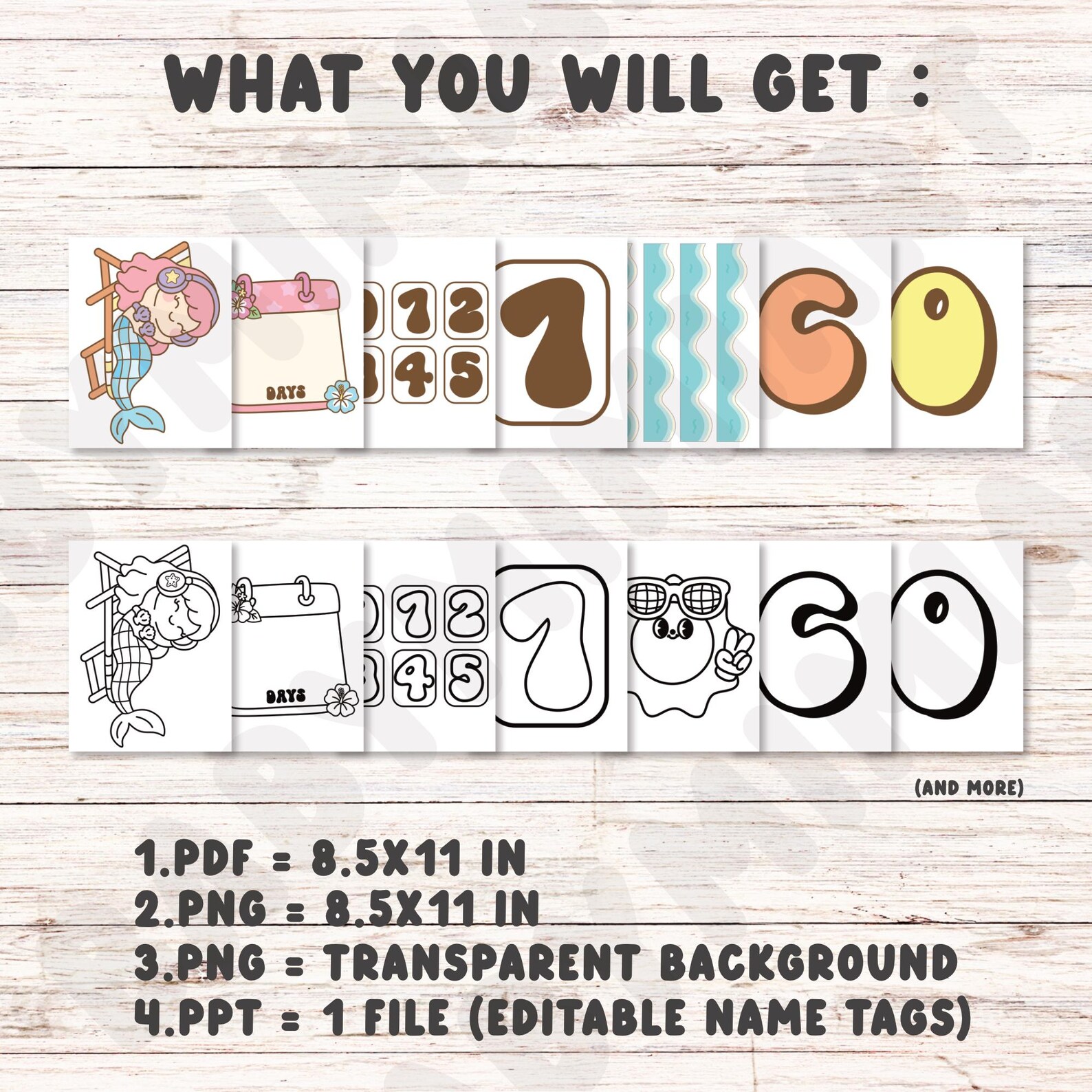 Groovy Retro Countdown to Summer Bulletin Board, May June End of Year ...