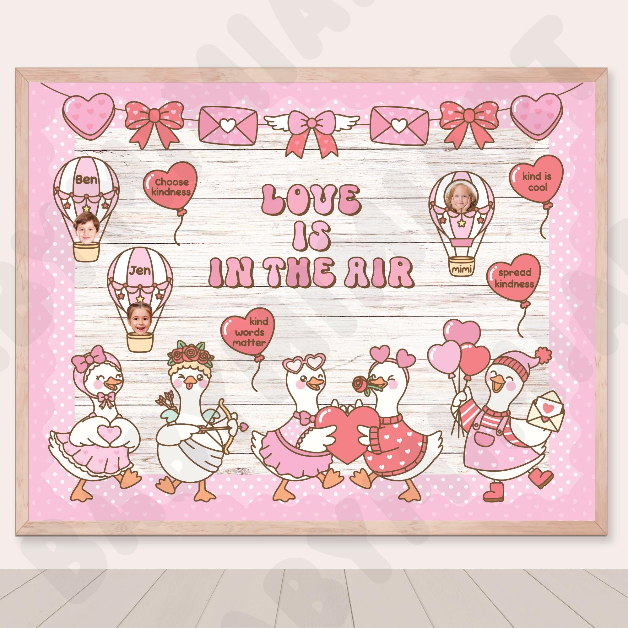 Groovy Silly Goose Valentines Day Kindness Bulletin Board Kit: February ...