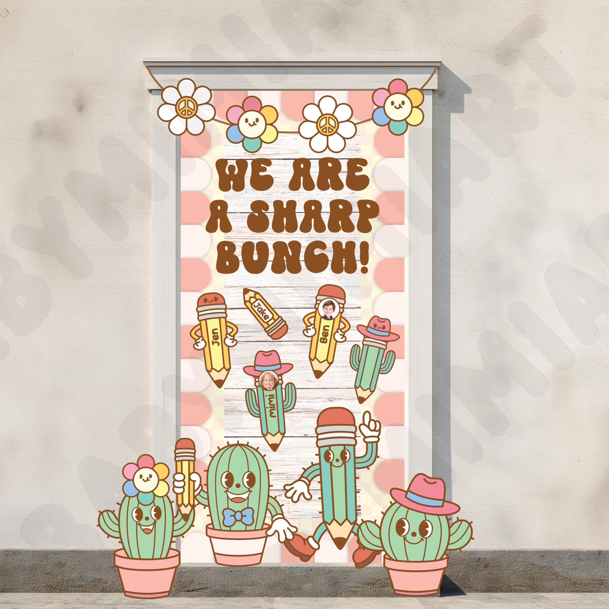 Groovy Retro School Bulletin Board Kit, Back to School Clipart, Groovy ...