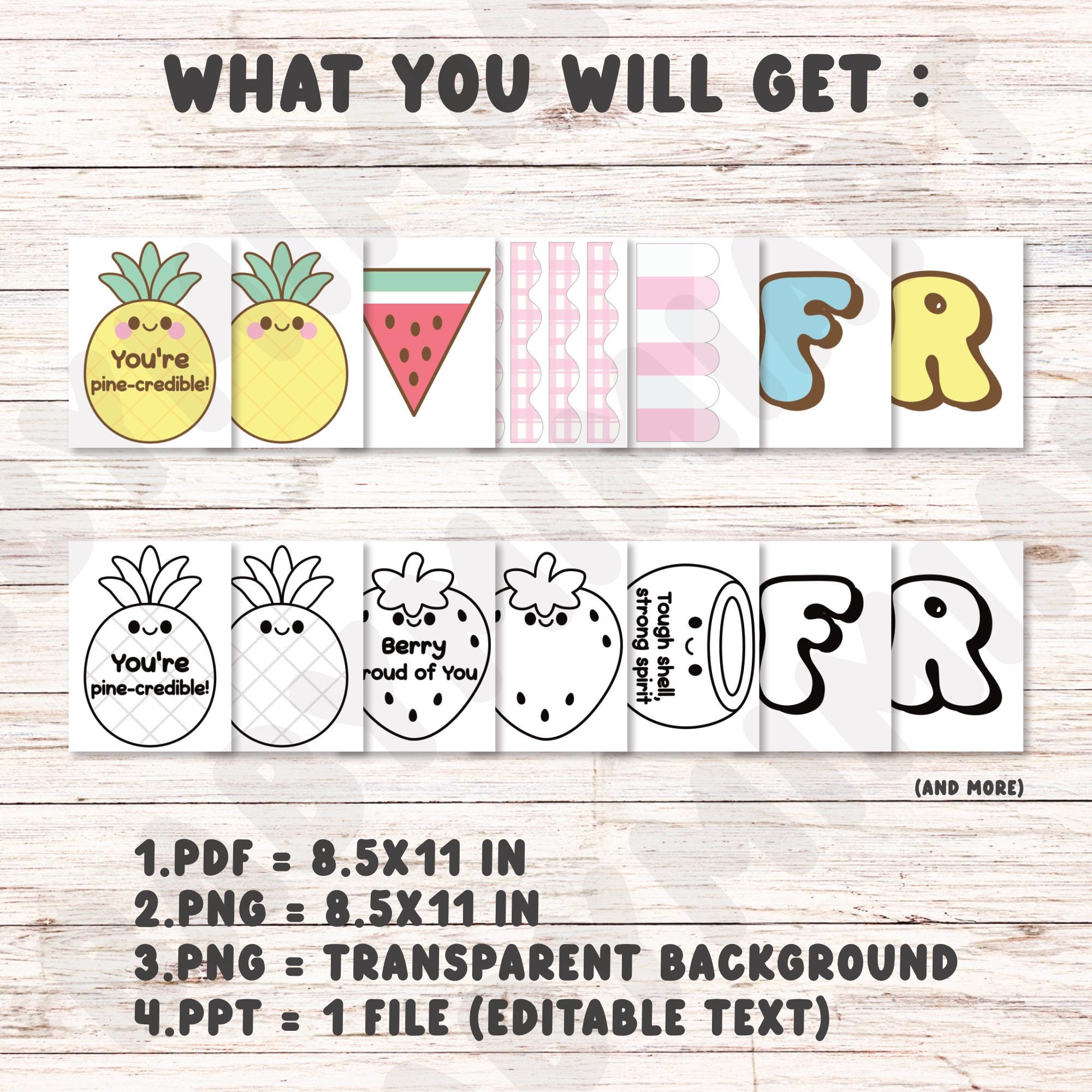 Summer Motivation Bulletin Board, Summer Fruits May June Door Decor ...