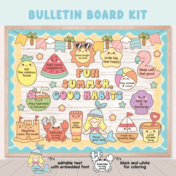 Beach Bulletin Board - Etsy