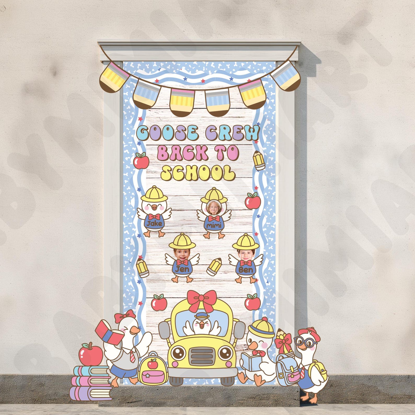 Back to School Goose Bulletin Board, Silly Goose Crew August Classroom ...