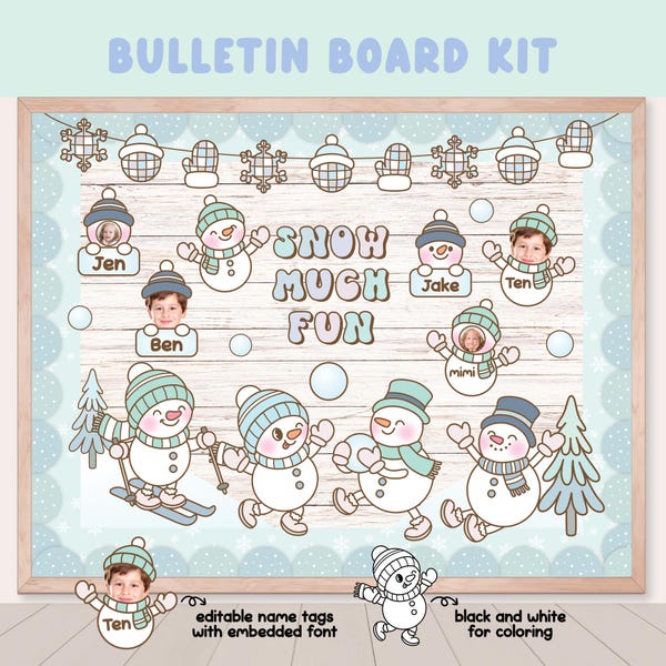 Snowman Classroom Door Decoration - Etsy