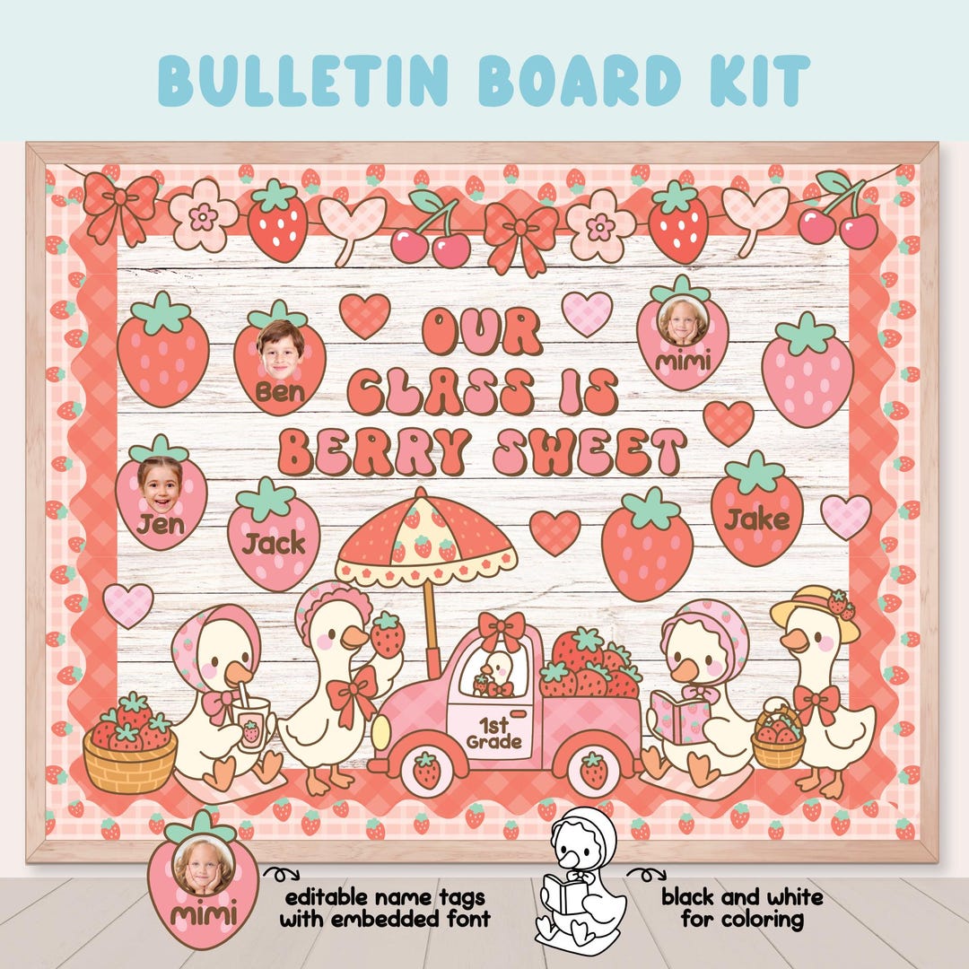 Summer Goose Bulletin Board, May June End of Year Door Decor, Our Class ...