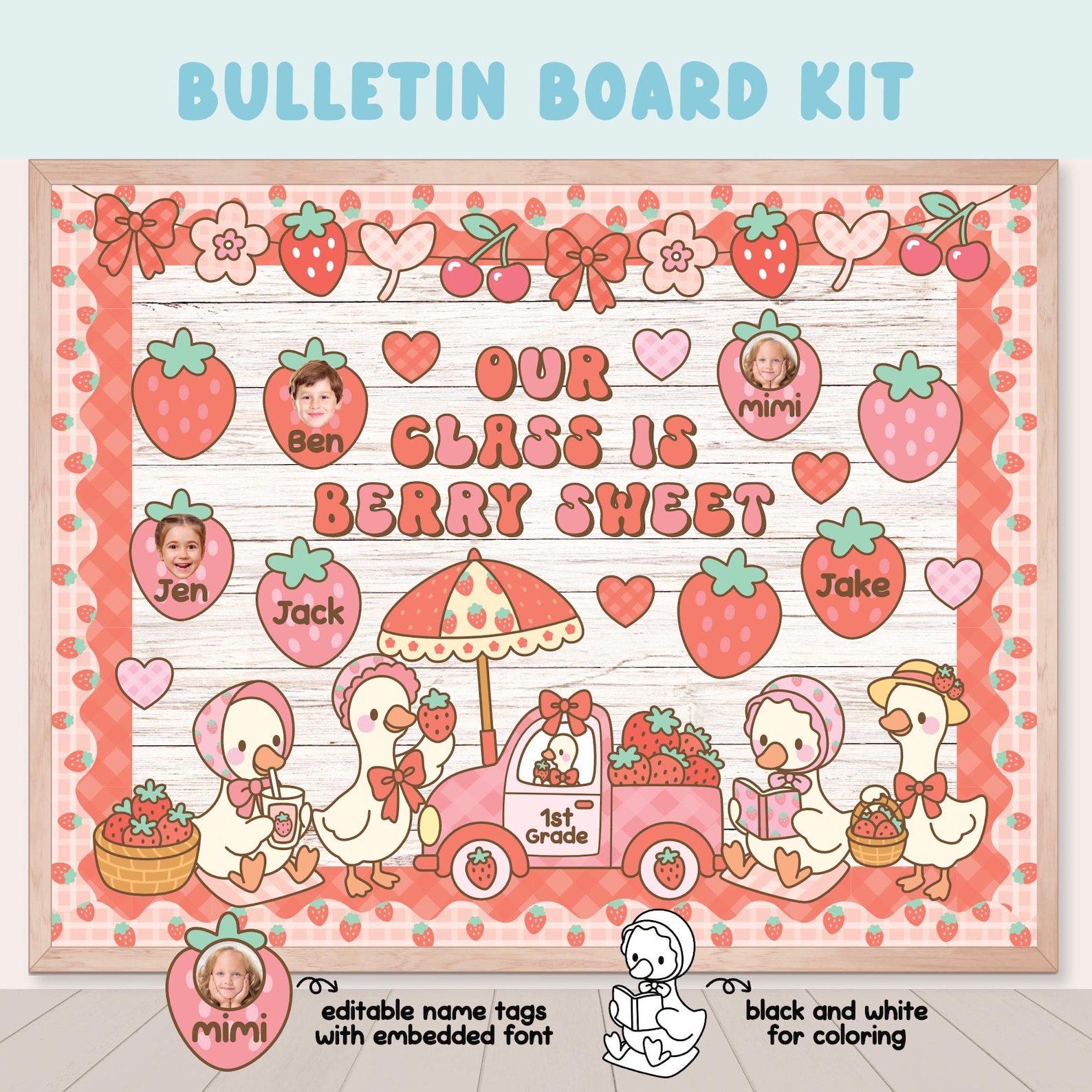 Summer Goose Bulletin Board, May June End of Year Door Decor, Our Class ...