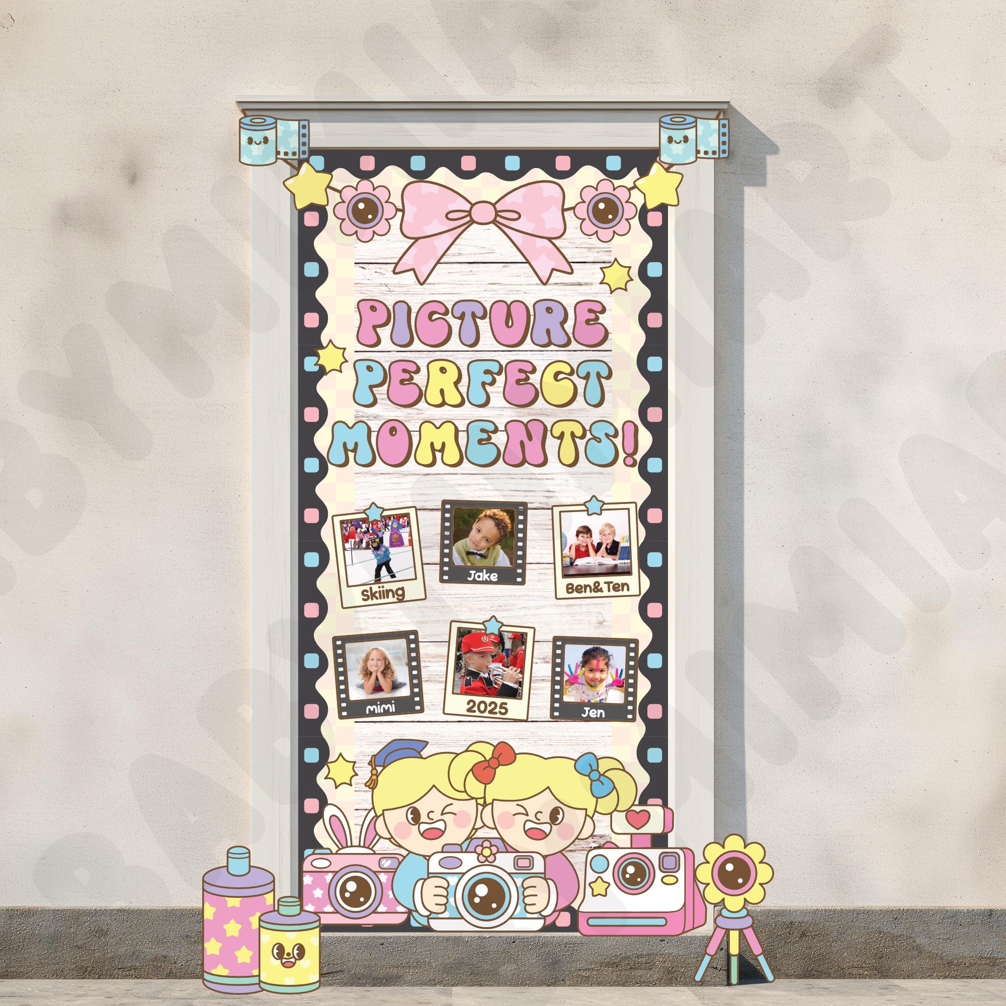 End of Year Bulletin Board, Summer May June Door Decor, Camera Picture ...