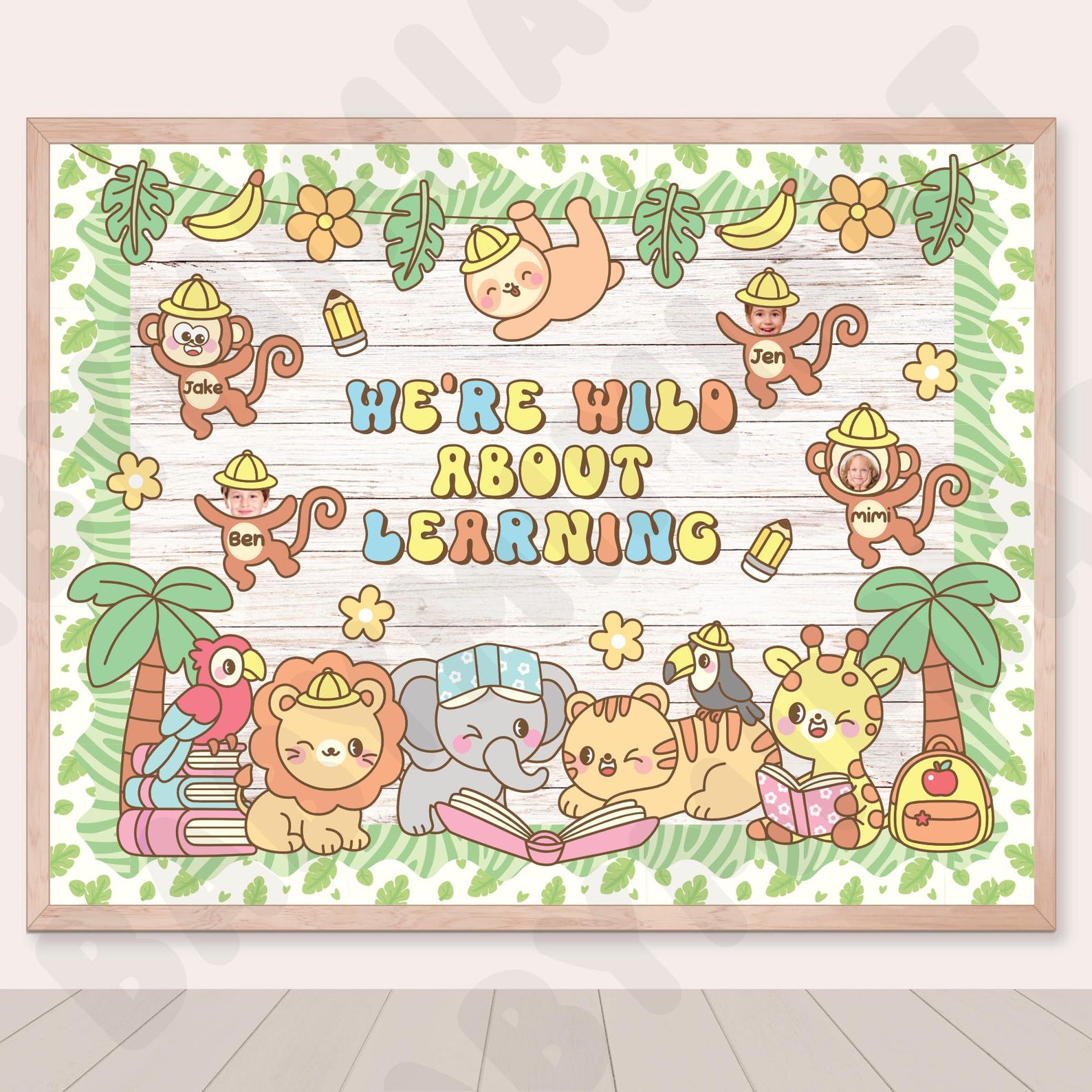 Back to School Jungle Bulletin Board, Welcome to the Jungle, August ...