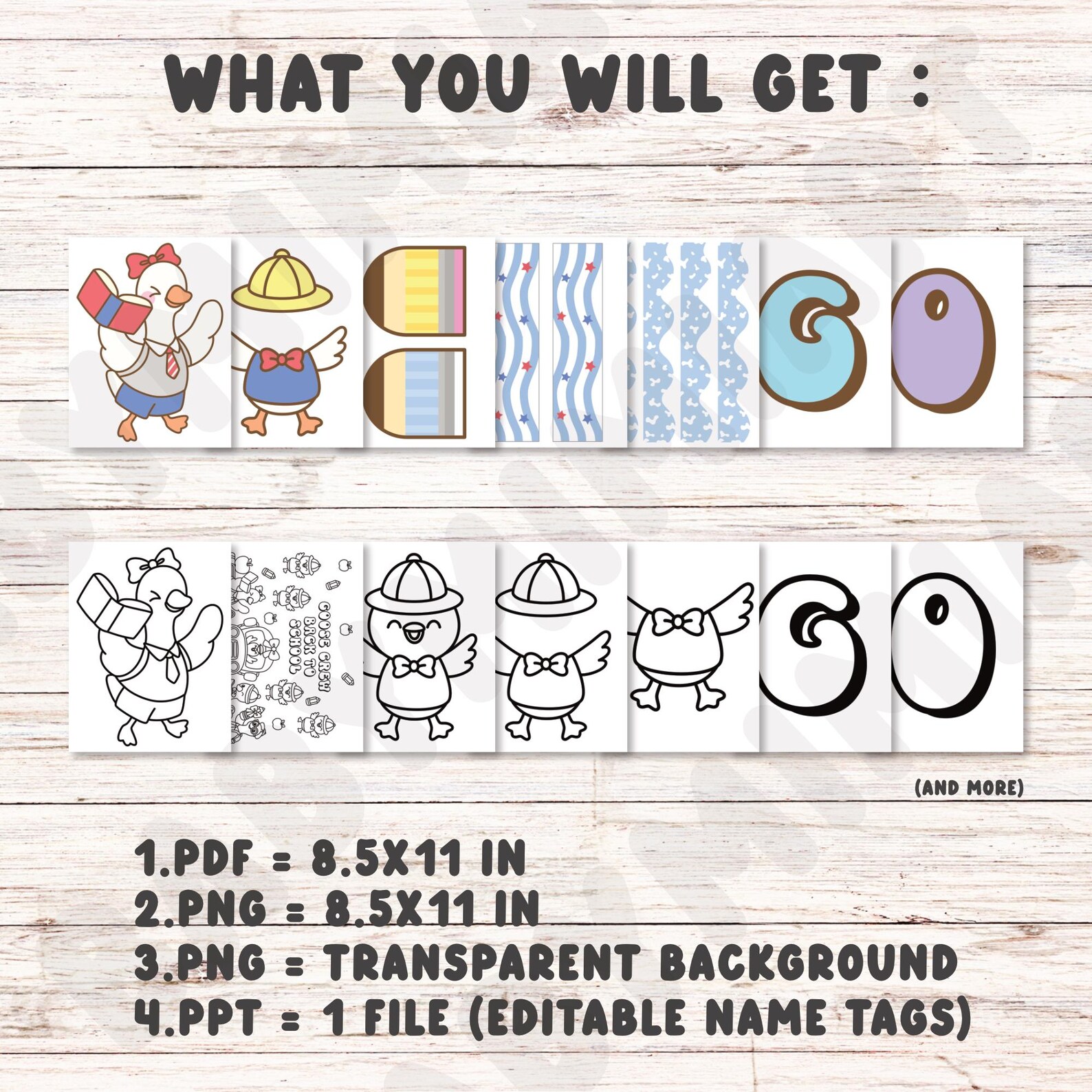 Back to School Goose Bulletin Board, Silly Goose Crew August Classroom ...