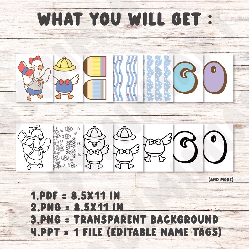 Back to School Goose Bulletin Board, Silly Goose Crew August Classroom ...