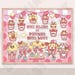 Groovy Retro Valentines Day Popcorn Kindness Bulletin Board Kit ...